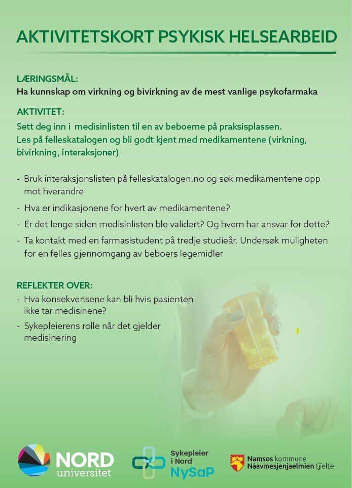 Her veileder farmasistudentene sykepleierstudentene